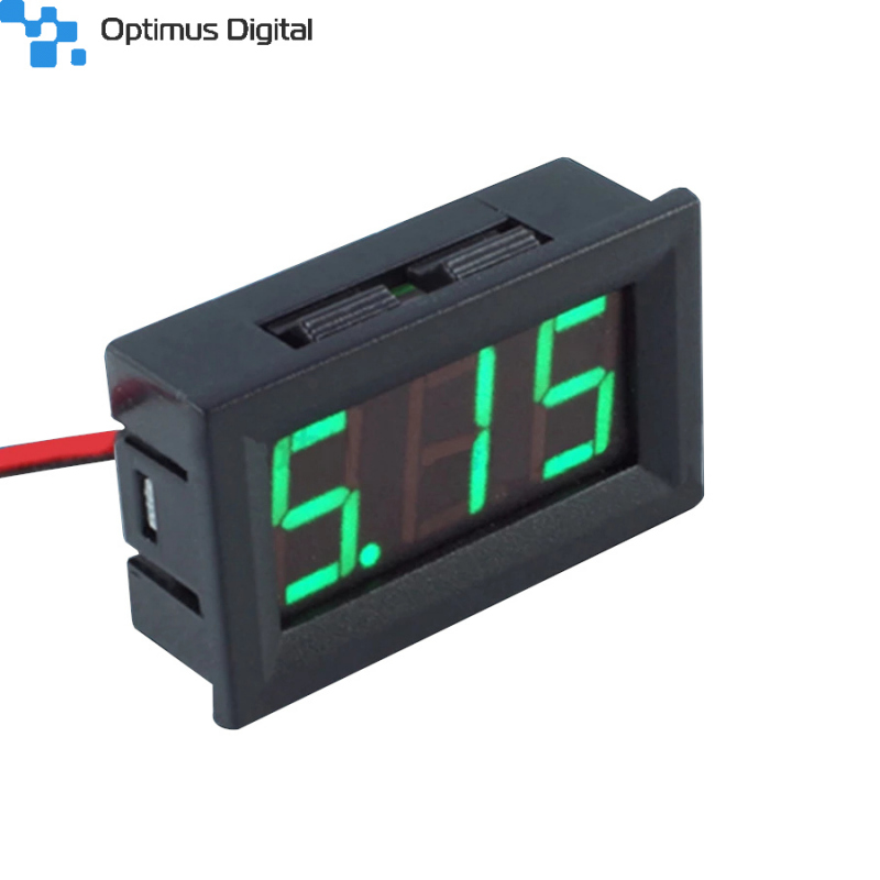 Green Panel Voltmeter (4.5 - 120 V)