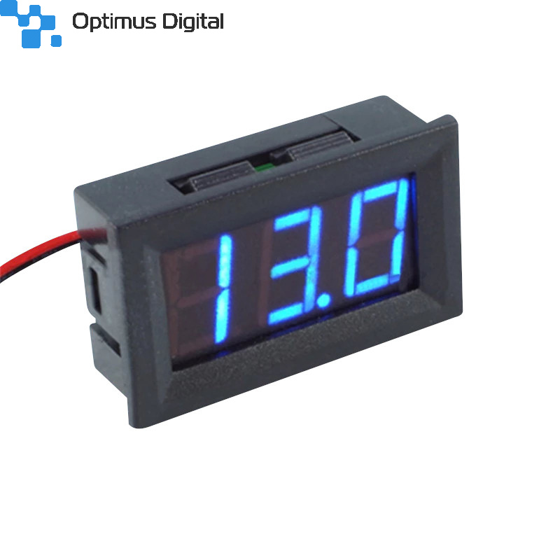 Voltmetru de Panou Albastru (4.5 - 120 V)