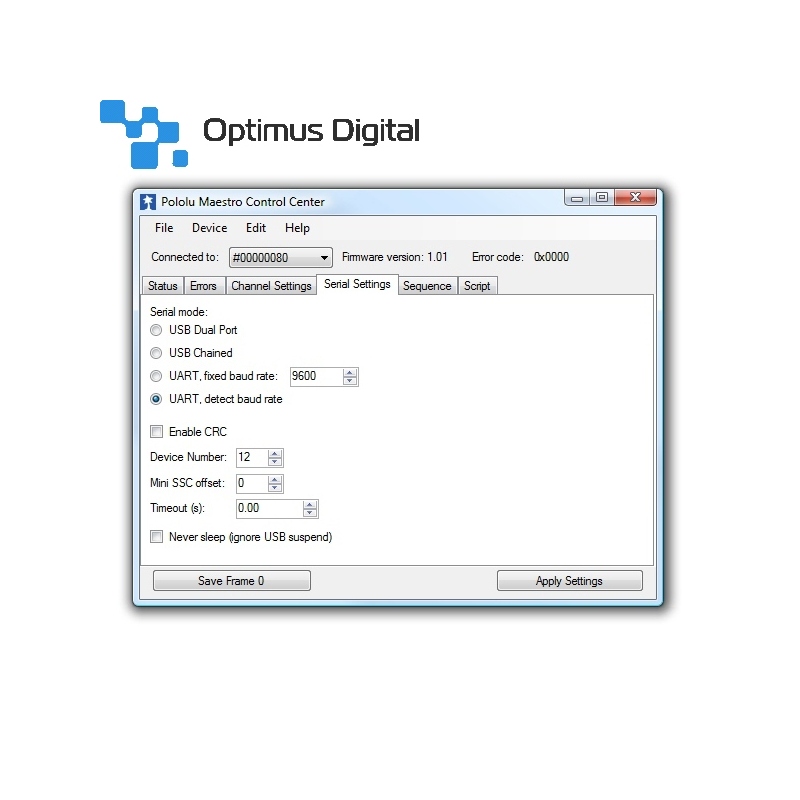 Mini Maestro 12-channel Usb Servo Controller Manual Pololu Maestro USB Controller Pololu Mini ...